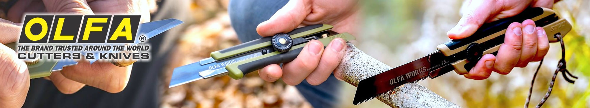 OLFA UNLEASHES WORKS OUTDOOR KNIFE TRIO