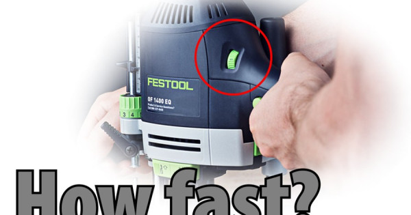 Router Bit Speed Chart