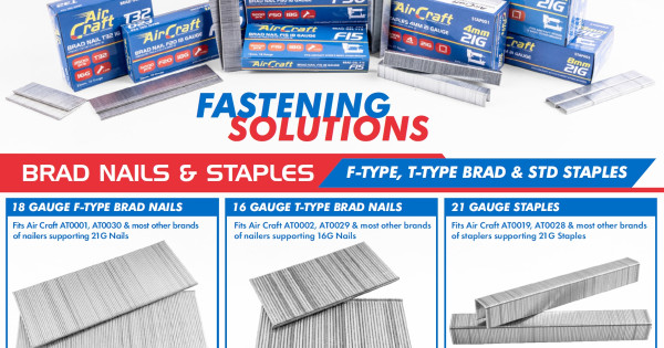 AirCraft Brad Nails And Staples