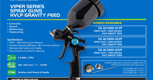 Air Craft SG AC2000 Series Spray Guns