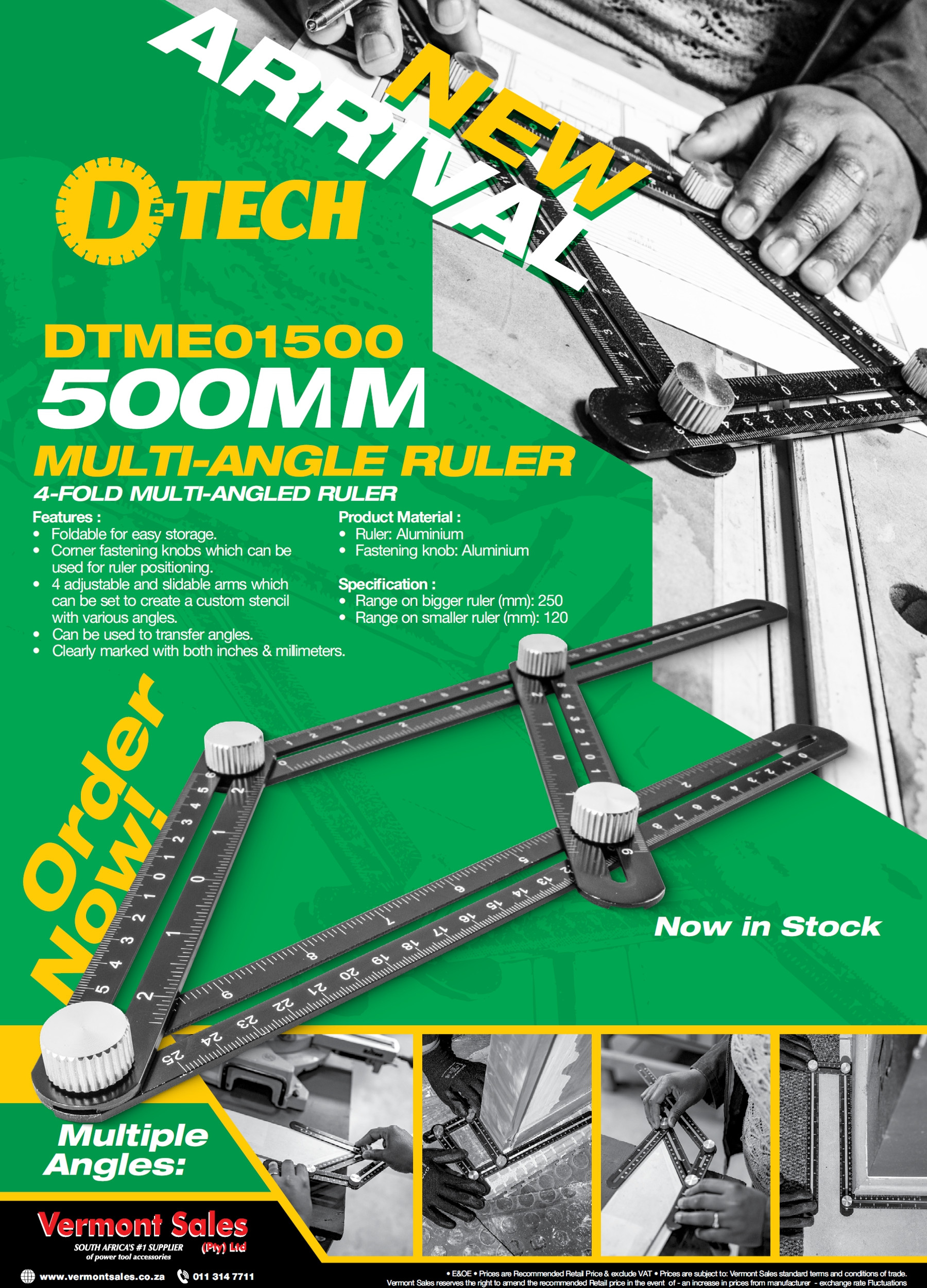 D-Tech Multi Angled Ruler
