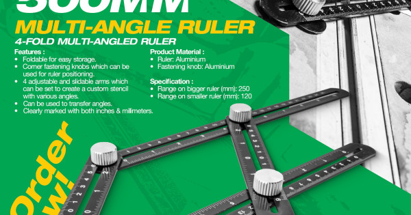 D-Tech Multi Angled Ruler