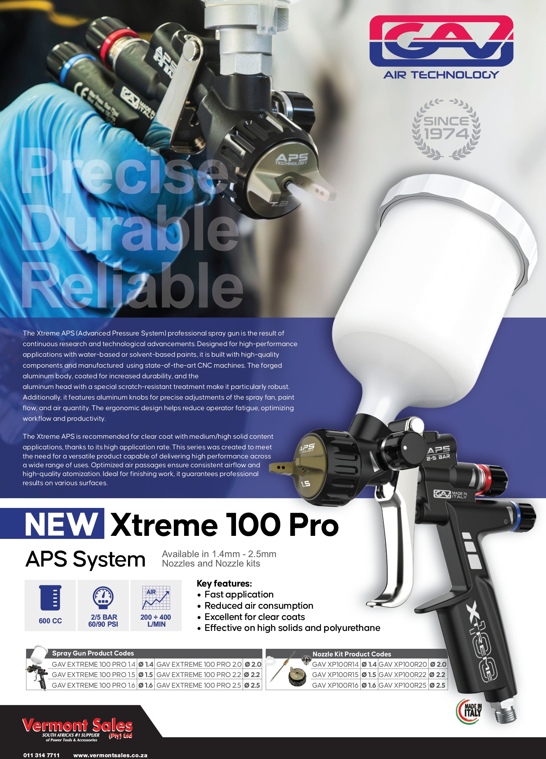 GAV Xtreme 100 Pro APS System