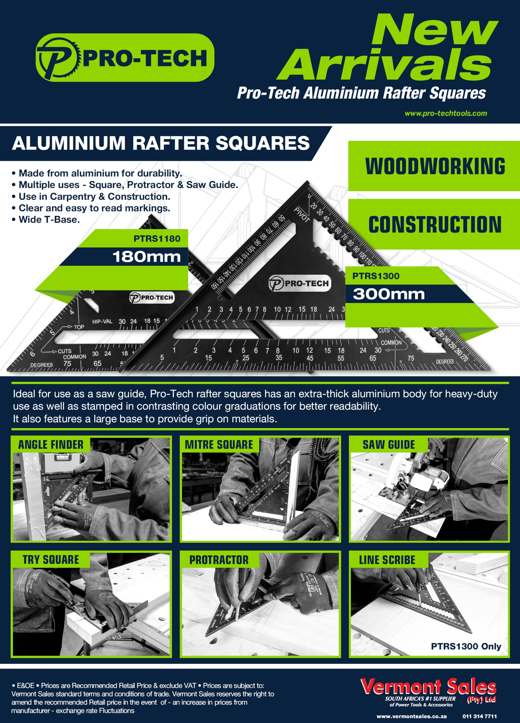 PRO-TECH Aluminium Rafter Squares