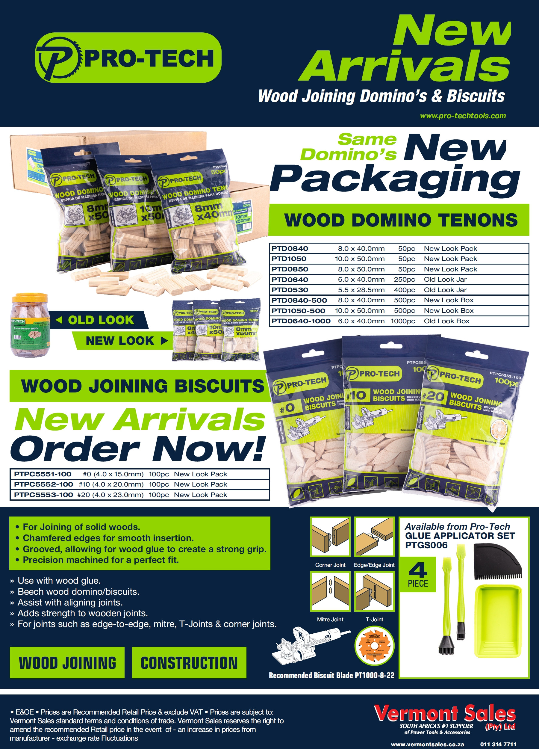 PRO-TECH Wood Joining Dominoes And Biscuits