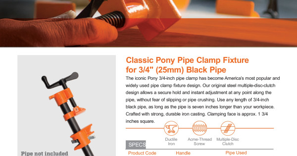 Pony Pipe Clamps