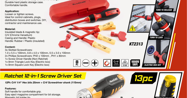 Tork Craft screwdriver sets