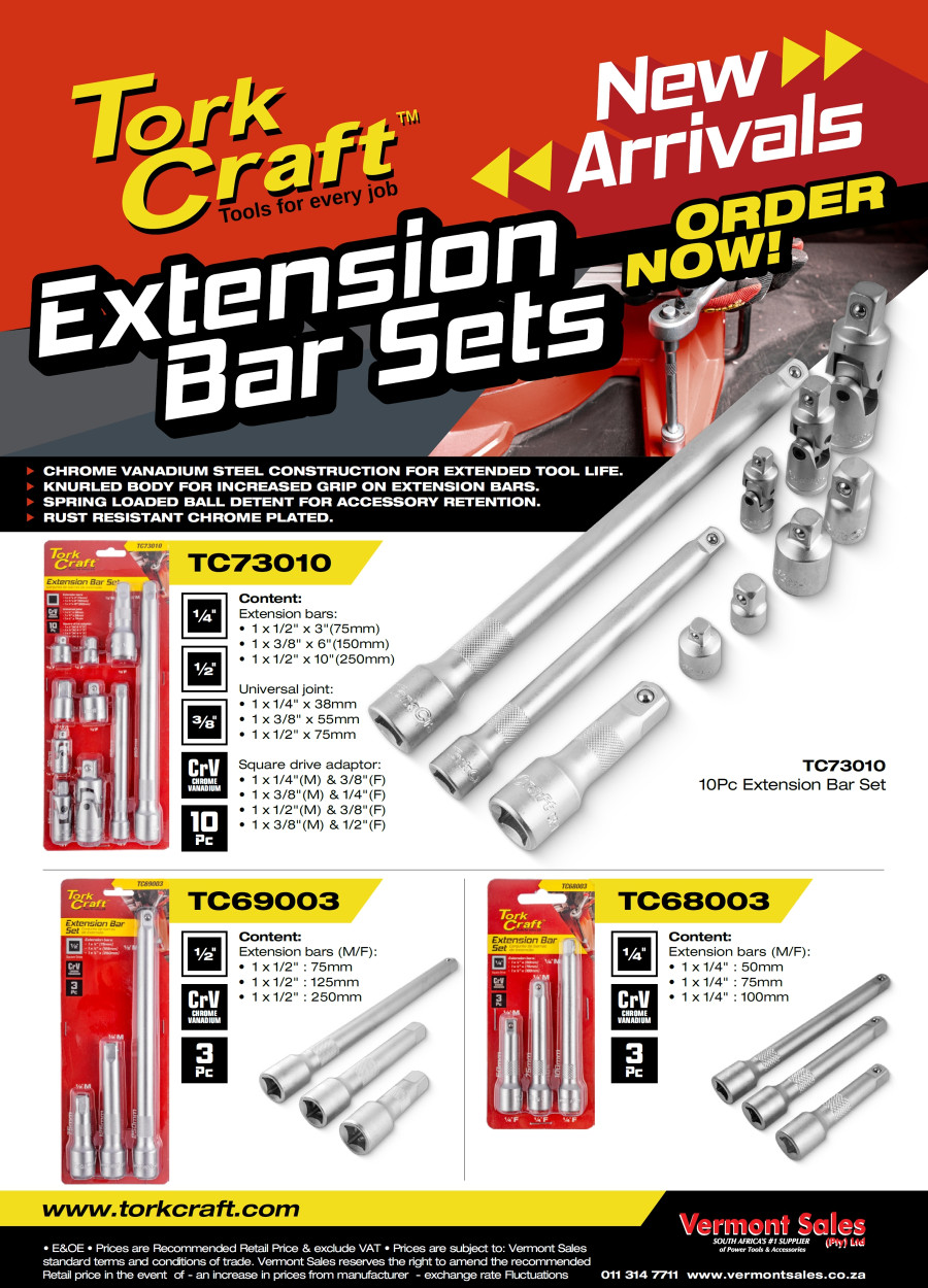 Tork Craft Extension Bar Sets