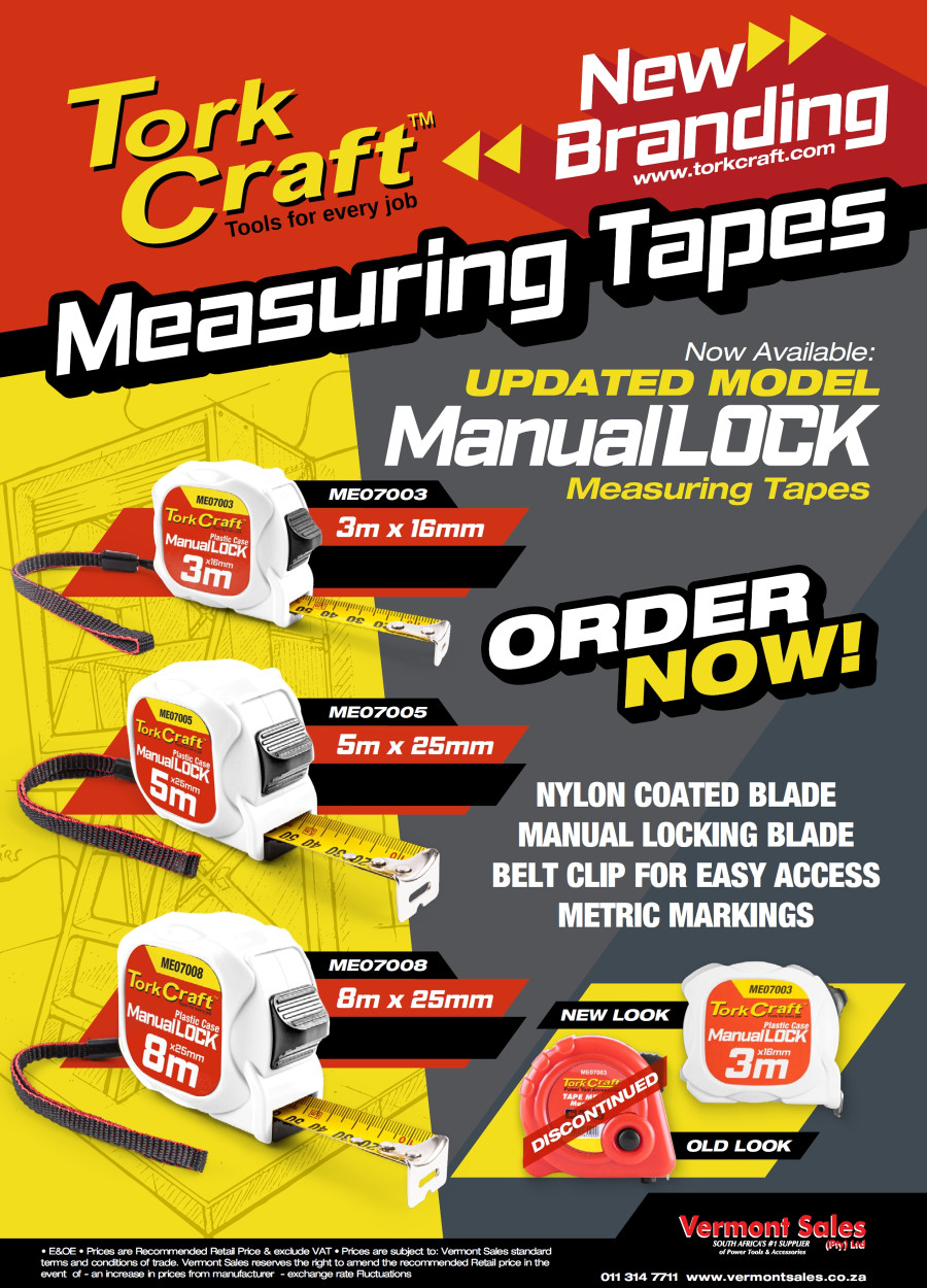 Tork Craft Measuring Tapes New Look