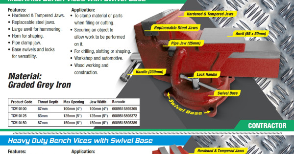 Tork Craft Bench Vices Built To Last