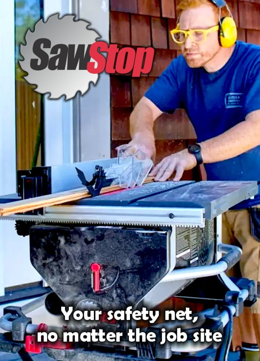 MEET THE SMALLEST SAFE SAWSTOP TABLE SAW YET