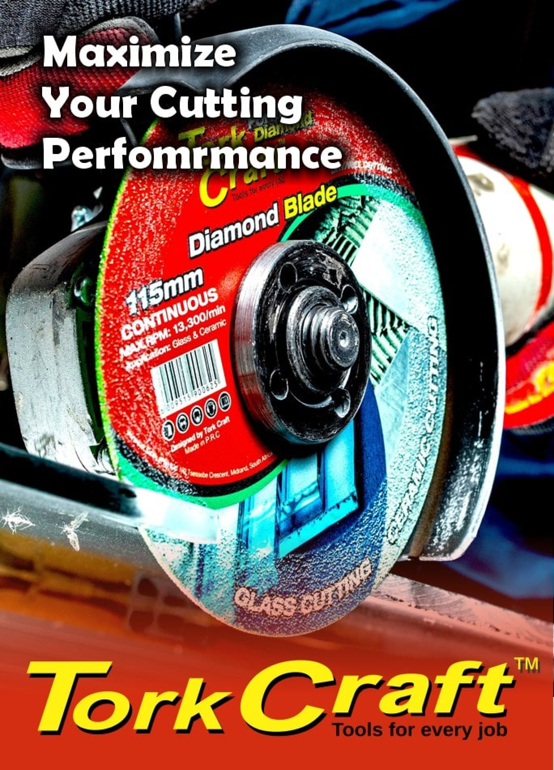 TORK CRAFT DIAMOND BLADES CUT GLASS, CERAMICS