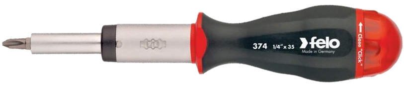 FELO MAG/HANDLE RATCHET BIT HOLDER 8 IN 1 S/DRIVER SL/PH/PZ – Go Green ...