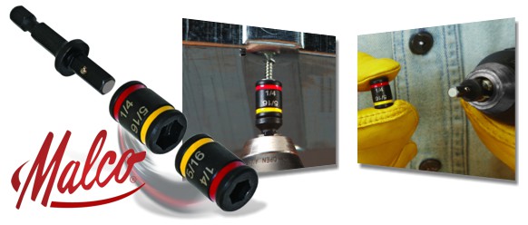 Malco Nutsetter 5/16 & 1/4 51mm Reversible Hex Driver Easy Clean Magnet ...